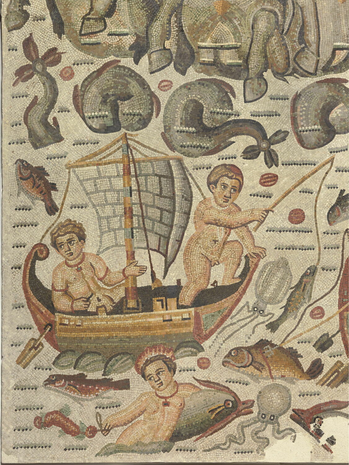 Mosaïque de Neptune et Amphitrite - Louvre site des collections