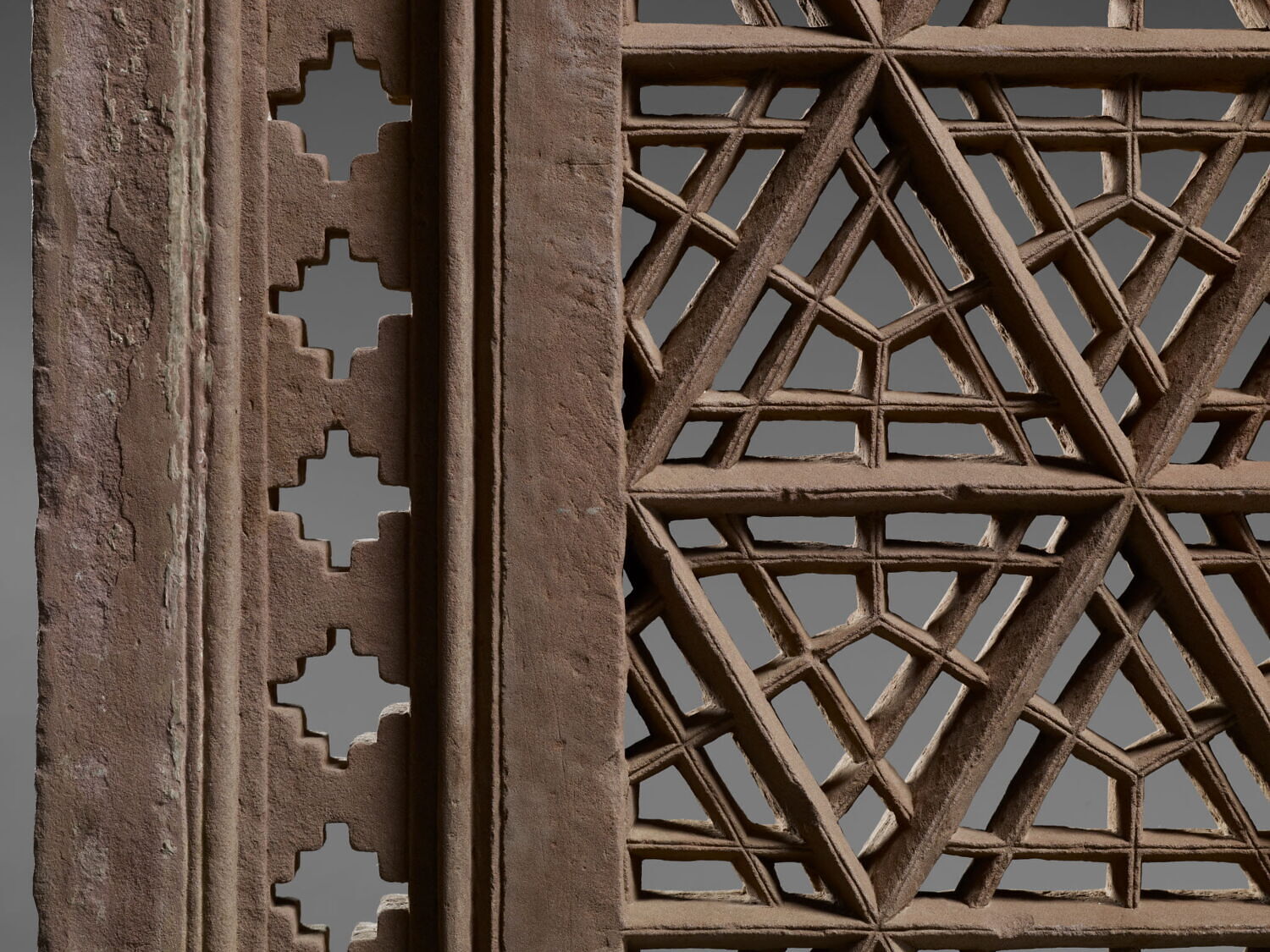 Jali (écran de fenêtre) au treillis de triangles isocèles - Louvre site ...