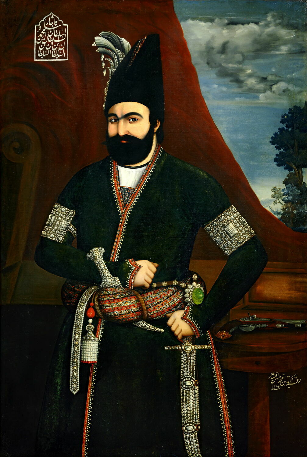 Portrait de Muhammad Shah Qadjar (1834 - 1848) - Louvre Collections