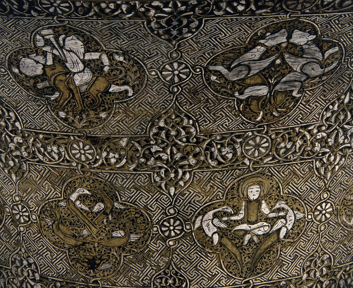 Bassin au nom du sultan al-'Adil II Abu Bakr - Louvre site des collections