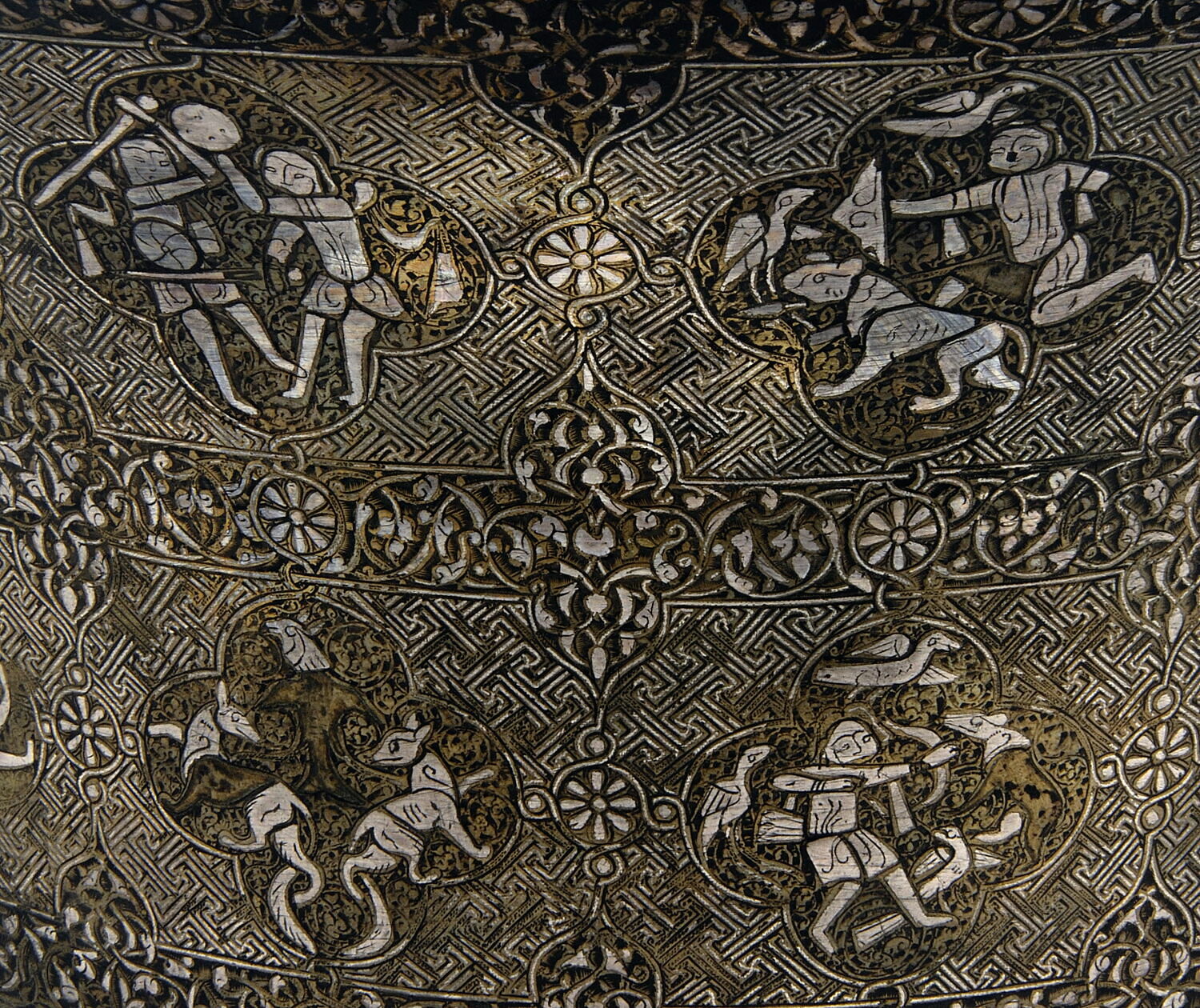 Bassin au nom du sultan al-'Adil II Abu Bakr - Louvre site des collections