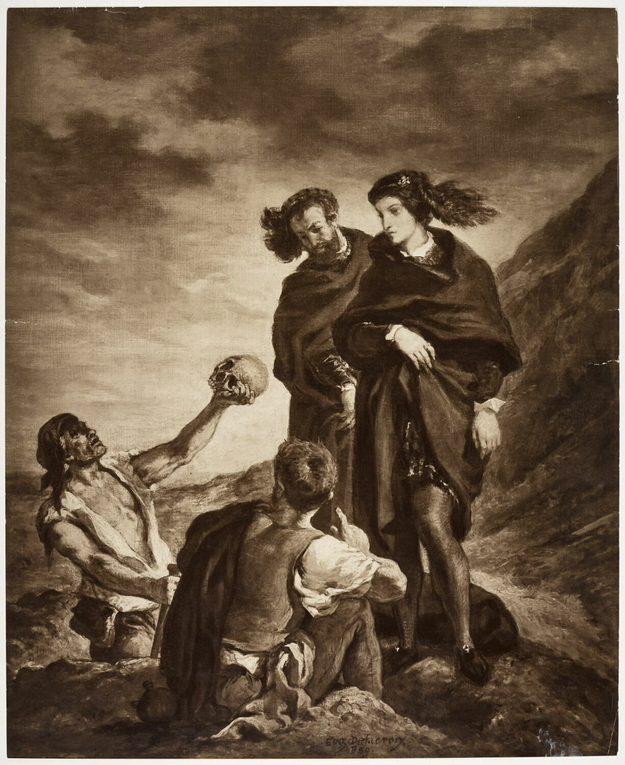 Hamlet devant le crâne de Yorick - Louvre Collections