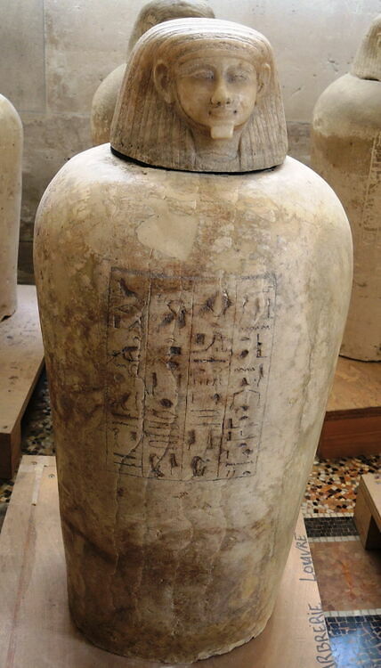 vase canope - Louvre site des collections