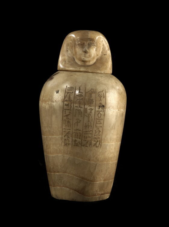 vase canope ; avec contenu - Louvre site des collections