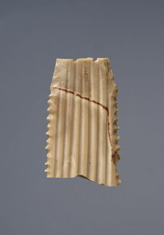 lissoir sur lame denticulée ; poignard - Louvre site des collections