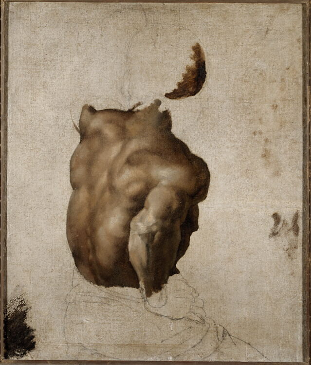 Étude de dos pour Le Radeau de la Méduse - Louvre site des collections
