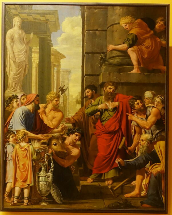 Saint Paul et saint Barnabé refusant les honneurs divins à Lystre ...