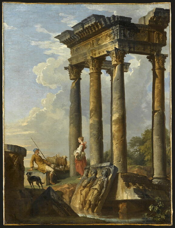 Ruines antiques - Louvre site des collections