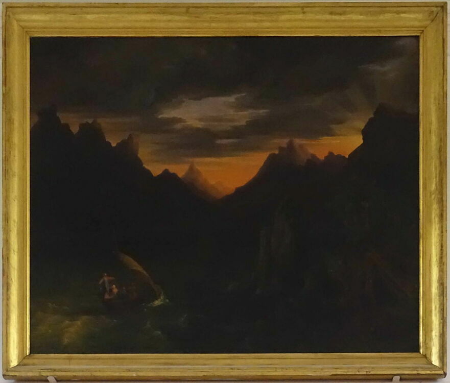 Le Lac de Génésareth ; paysage historique - Louvre site des collections