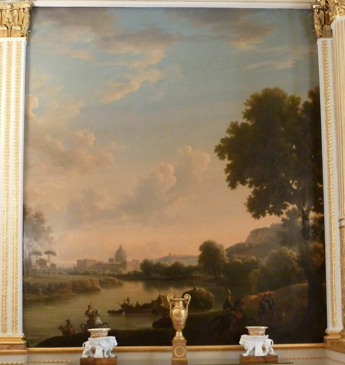 Vue de Rome, prise du Tibre - Louvre Collections