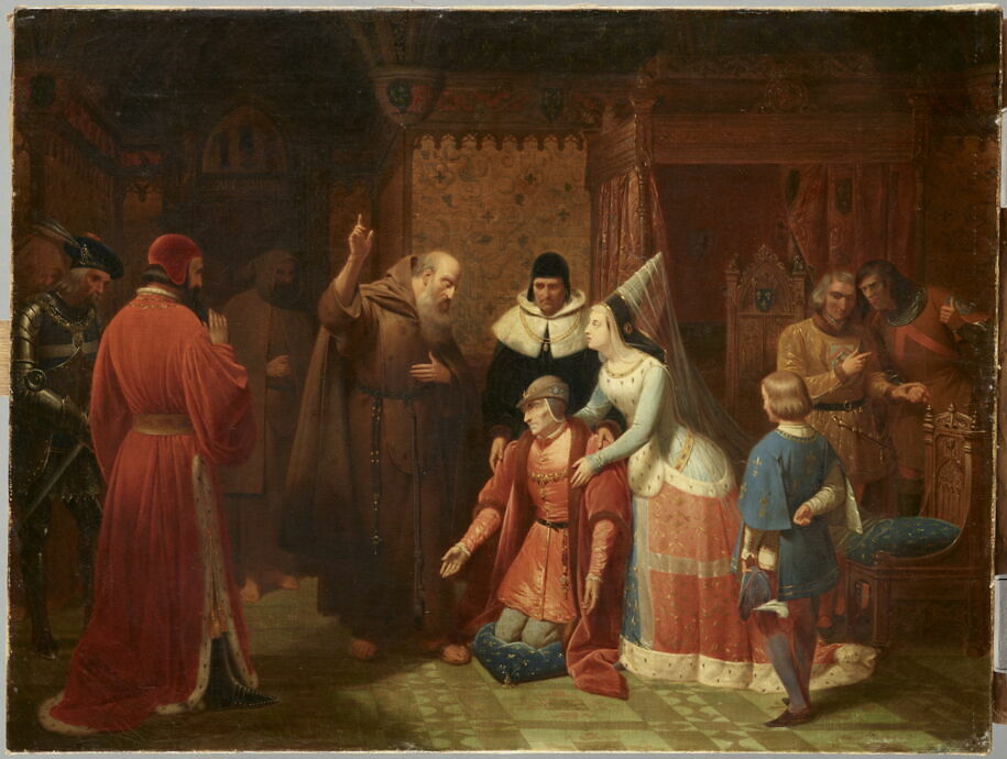 Le roi Louis XI aux pieds de saint François de Paule - Louvre site des ...