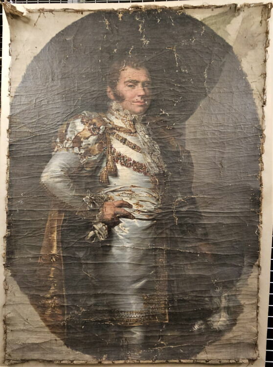 Portrait en buste de Charles-Ferdinand d'Artois, duc de Berry, futur ...