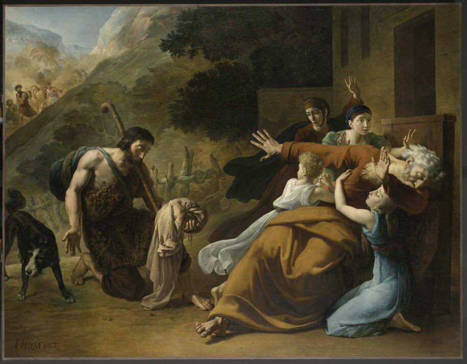 La robe ensanglantée de Joseph apportée à Jacob - Louvre Collections