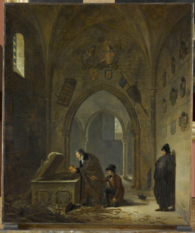 Vivant Denon remettant dans leurs tombeaux les restes du Cid & de ...