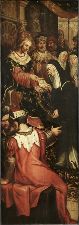 Portrait de l’abbé Antoine Blondel avec saint Antoine, son saint patron ...