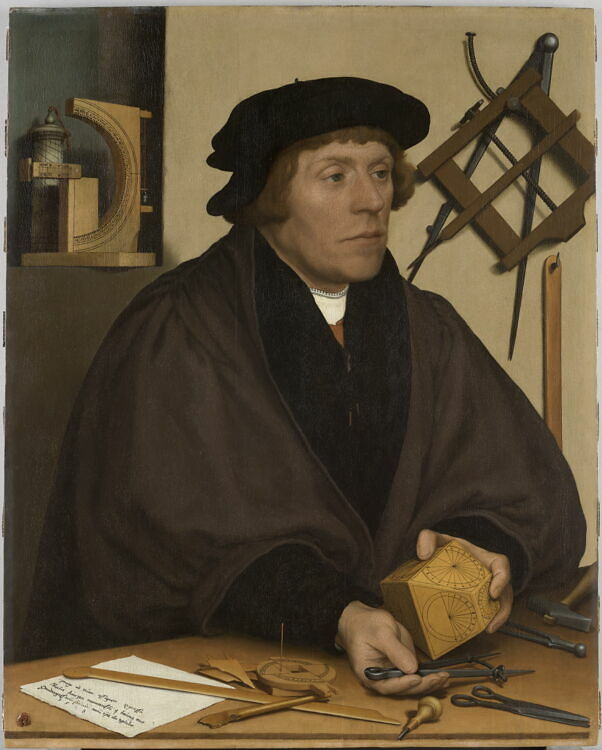 Portrait de Nicolas Kratzer (vers 1486-après 1550), astronome du roi d ...