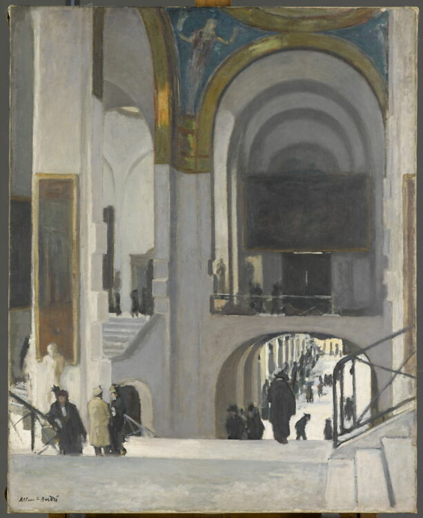 L'Escalier Daru, au musée du Louvre, vers 1910 - Louvre site des ...