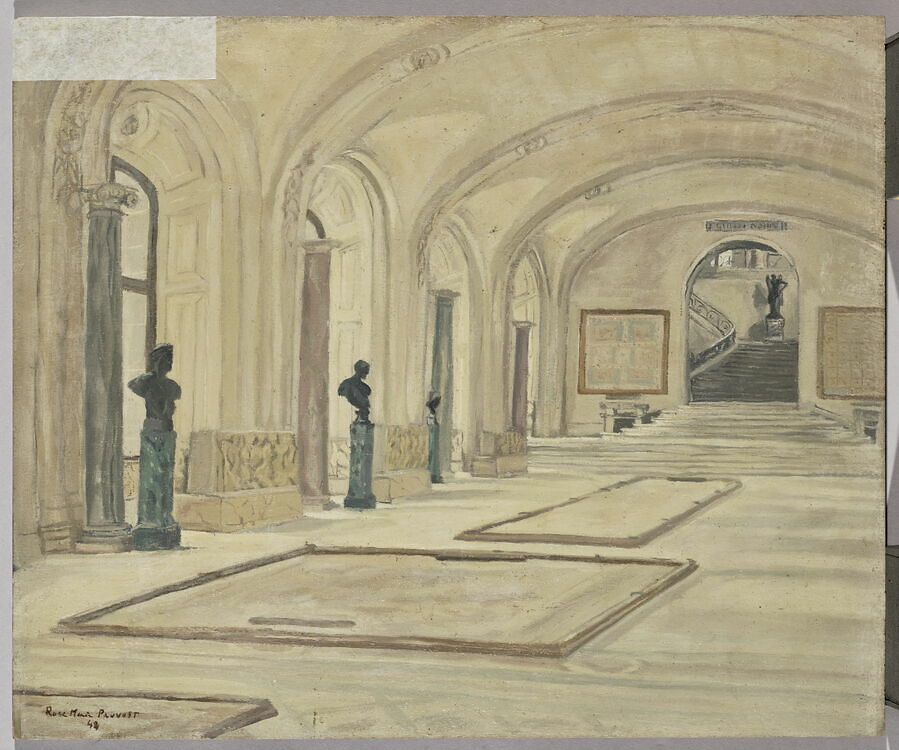 Vue de la galerie Mollien au Musée du Louvre - Louvre site des collections