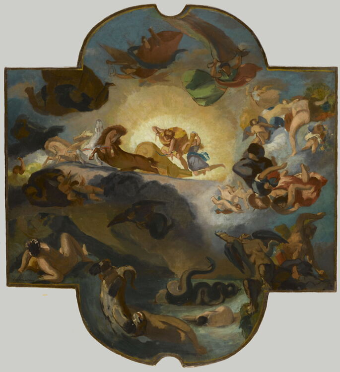 Apollon vainqueur du serpent Python - Louvre site des collections