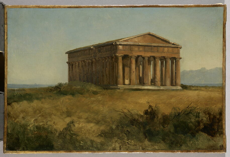 Le temple de Neptune à Paestum - Louvre site des collections