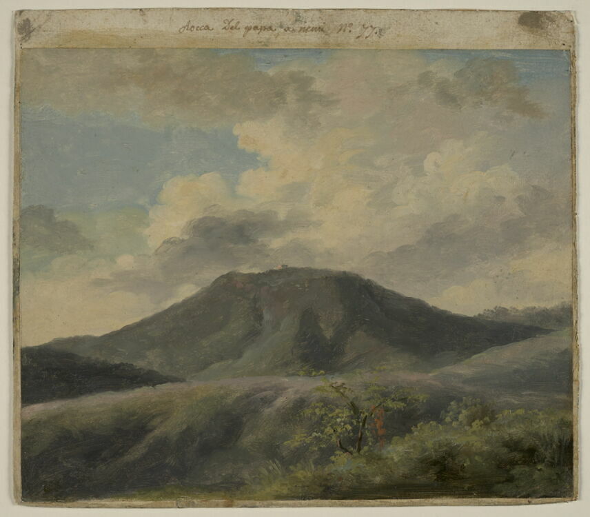 À Rocca di Papa: le Monte Cavo sous un ciel nuageux - Louvre Collections