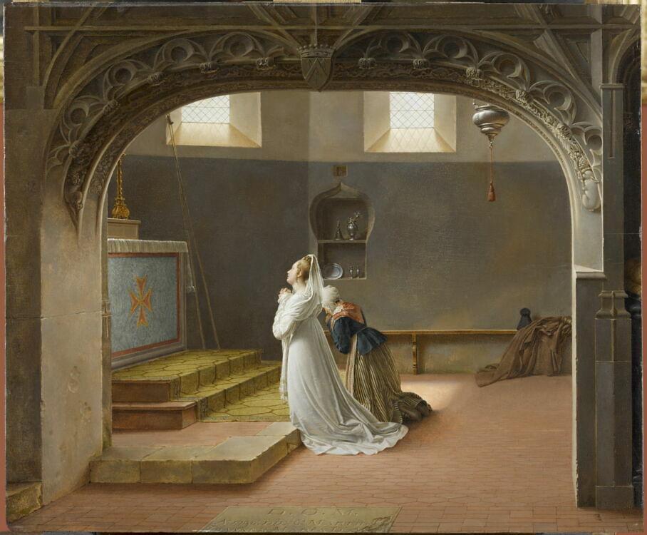 Mademoiselle d'Arjuzon implorant la Bonté Divine - Louvre site des ...