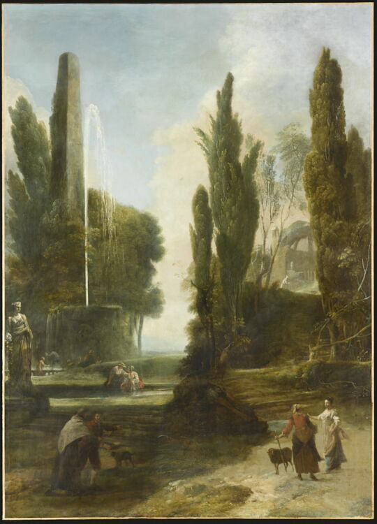 Jardin italien. L'Ermitage. - Louvre site des collections