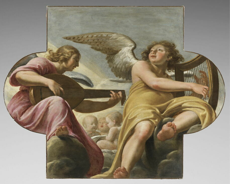 Deux anges musiciens - Louvre site des collections