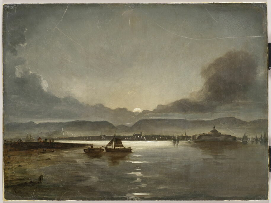 « Vue de Drontheim (Norvège) » - Louvre site des collections