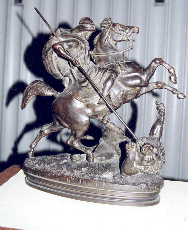 Cavalier arabe tuant un lion - Louvre site des collections