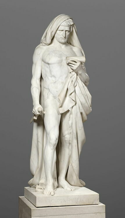 Caton d'Utique lisant le Phédon avant de se donner la mort - Louvre ...