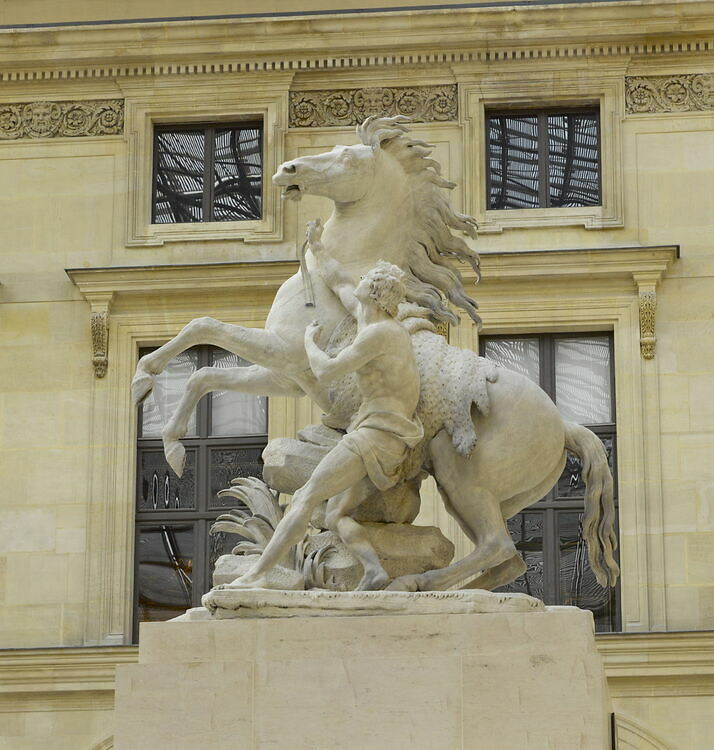 Cheval retenu par un palefrenier - Louvre site des collections