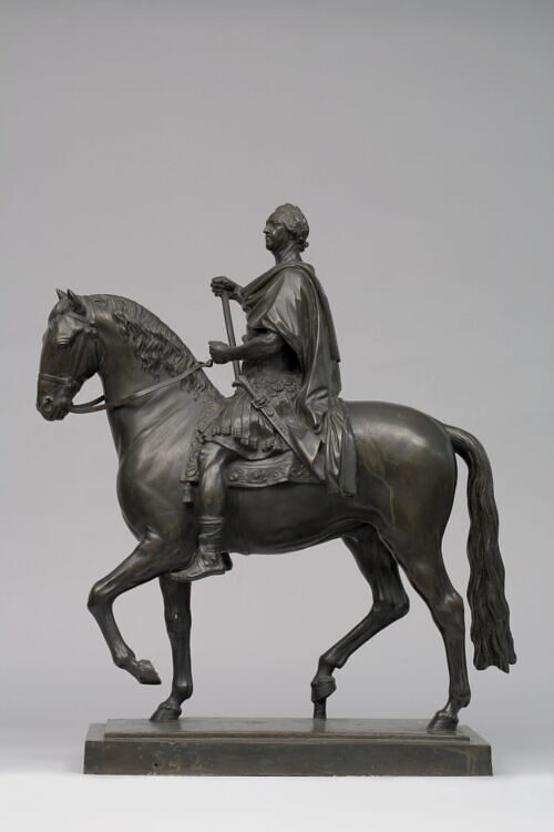 Louis XV à cheval en costume romain - Louvre site des collections