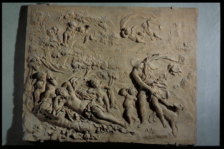 Adonis retenu par des Amours - Louvre site des collections