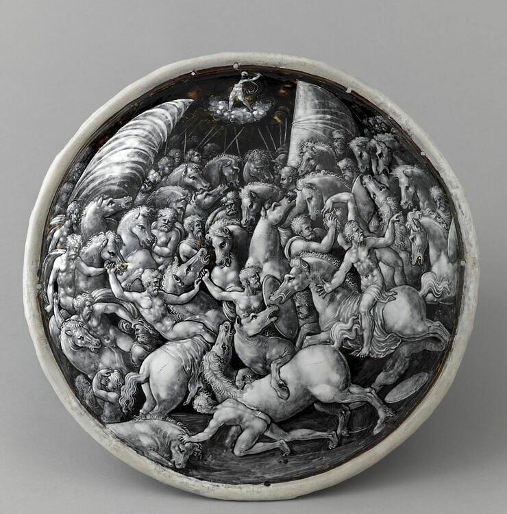 Rondache : Combats - Louvre site des collections