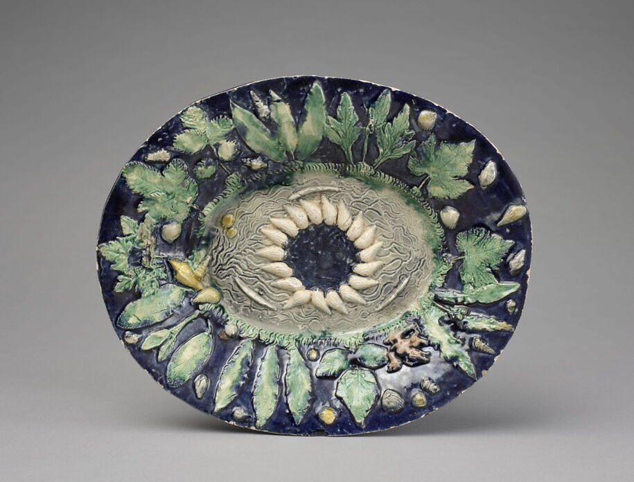 Plat ovale : "rustiques figulines" - Louvre site des collections