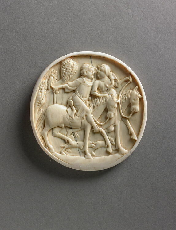 Valve de miroir : couple chevauchant - Louvre site des collections