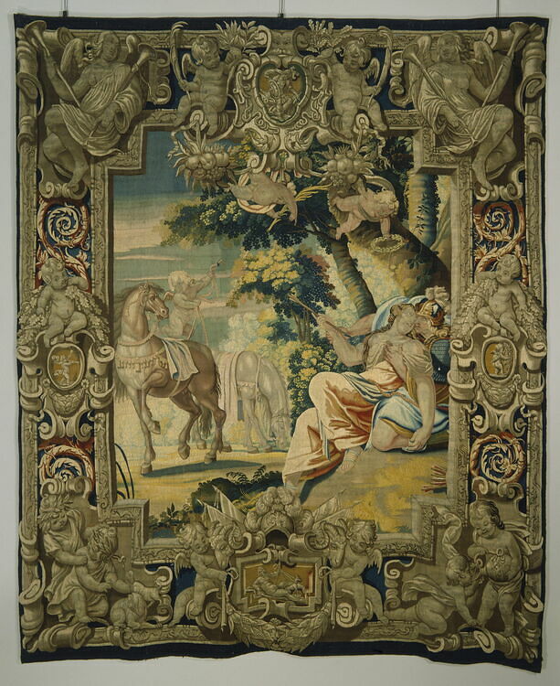 Renaud empêche Armide de mettre fin à ses jours, d’une tenture de ...