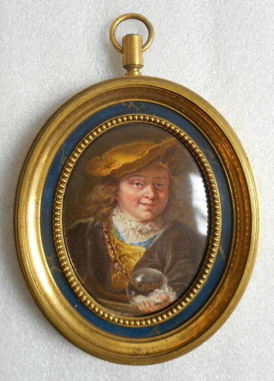 Médaillon représentant un homme aux cheveux longs - Louvre Collections