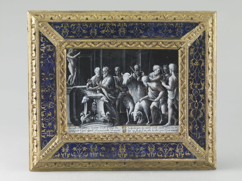 Plaque : Le Père de Psyché consulte l'oracle d'Apollon - Louvre site ...