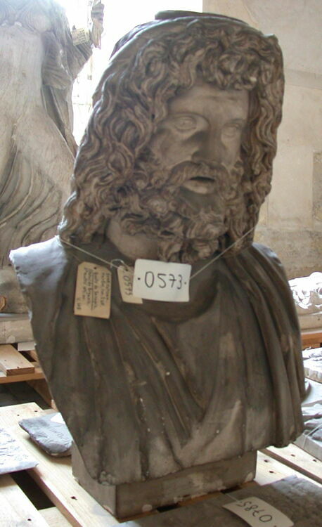 Tirage d’un buste de Sarapis - Louvre site des collections