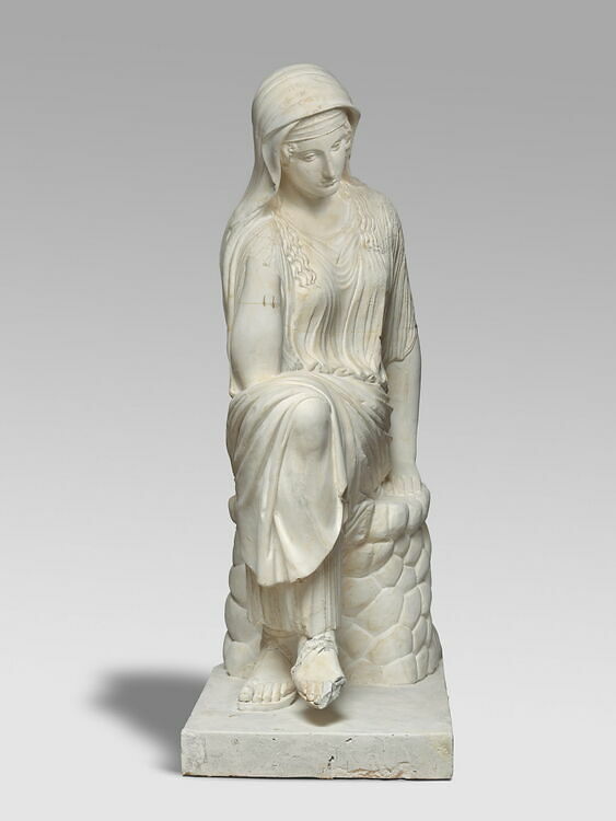 Tirage d’une statue dite "Pénélope" - Louvre site des collections