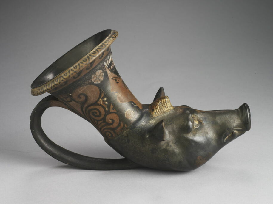 rhyton ; vase plastique - Louvre Collections