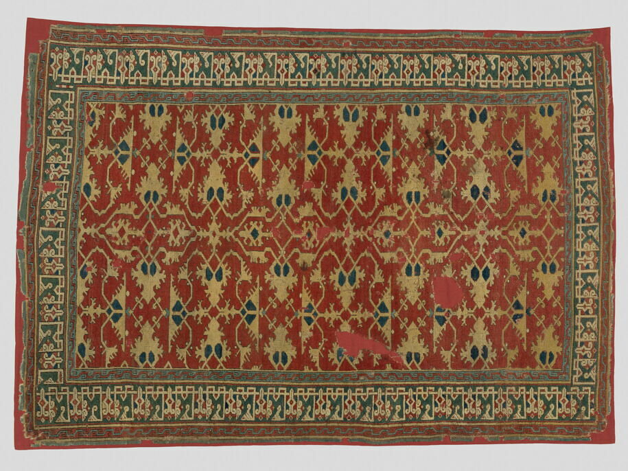 Tapis à décor d'arabesques anguleuses dit "Lotto" - Louvre site des ...