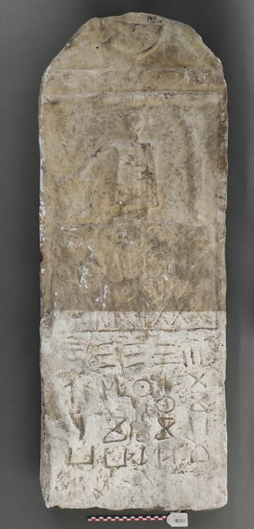 Moulage d'une stèle bilingue latin libyque - Louvre site des collections