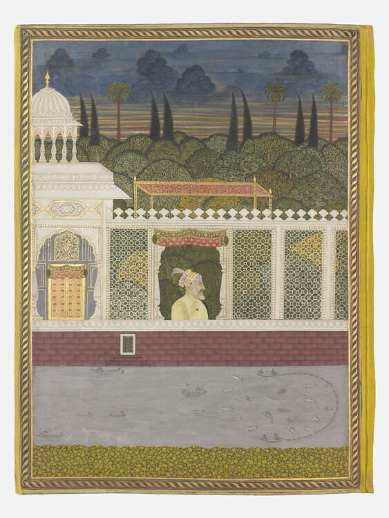 Jahandar Shah (page d'album) - Louvre site des collections