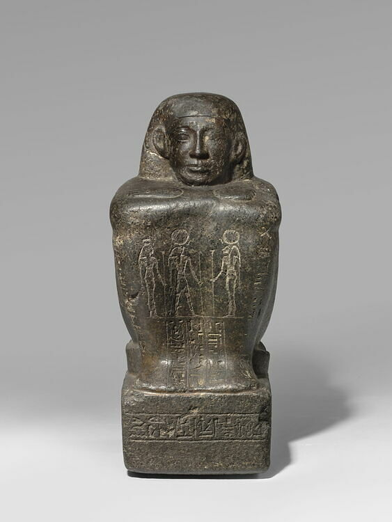 statue cube - Louvre site des collections