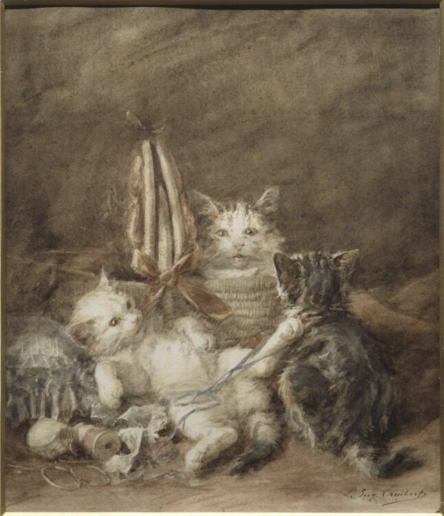 Les trois chatons - Louvre site des collections