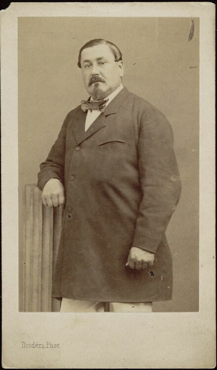 Portrait-carte de Louis Lassalle - Louvre site des collections