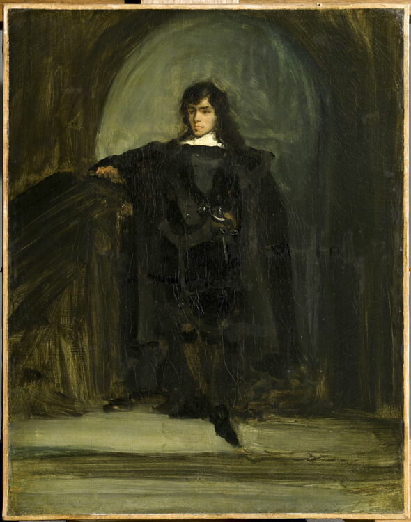Portrait de l'artiste, dit Portrait de Delacroix en Hamlet, dit ...